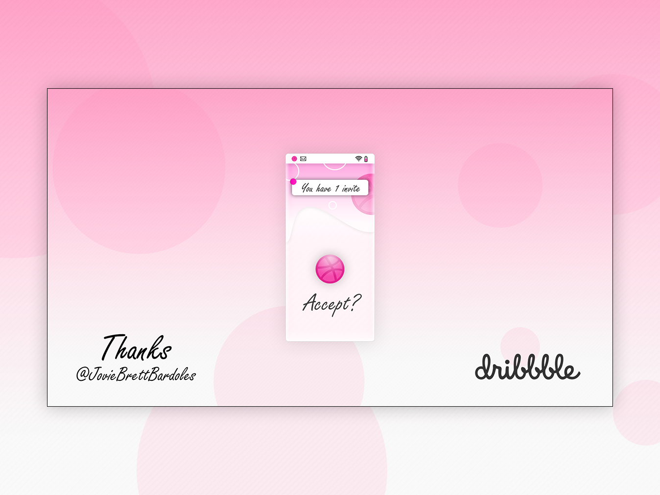 Thank You! by Nathan Barnes on Dribbble