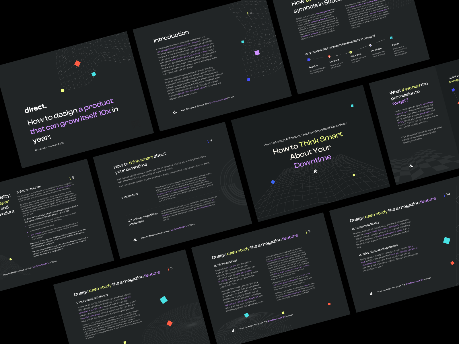 Pitch Deck with Abstract Shapes and Pale Colors. by Tomasz Osowski for ...