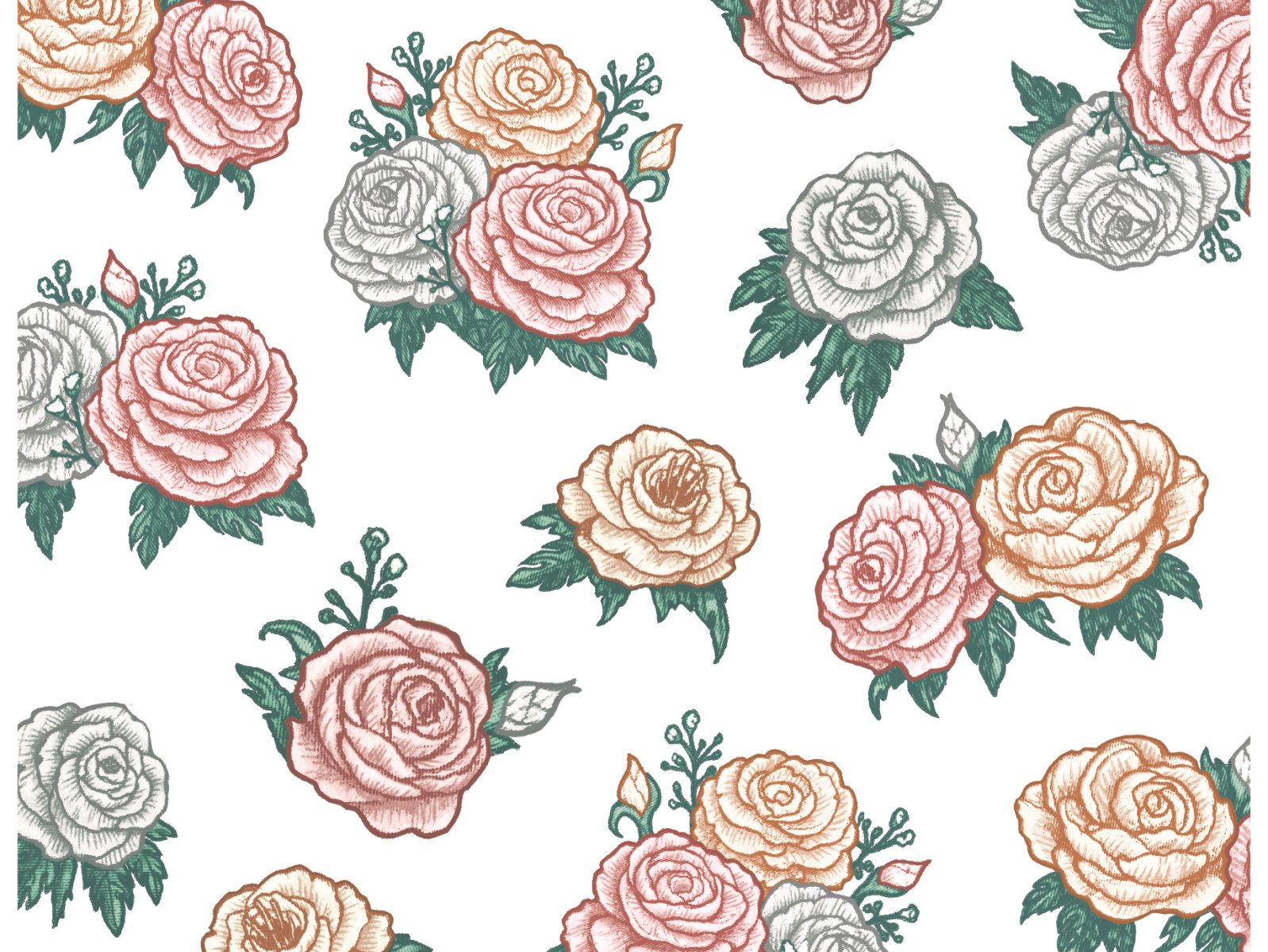 Flowers Pattern Wedding by GMV Studio on Dribbble