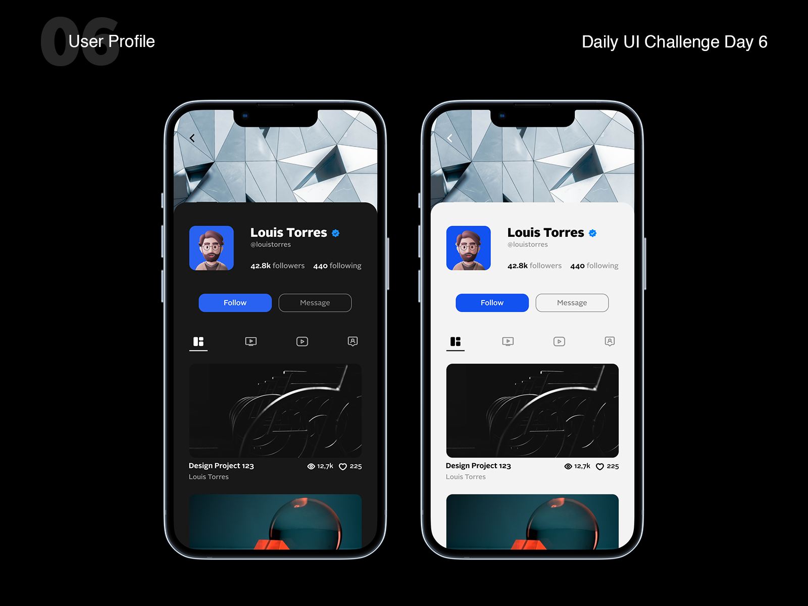 Daily UI Challenge - Day 6 by Jonas on Dribbble