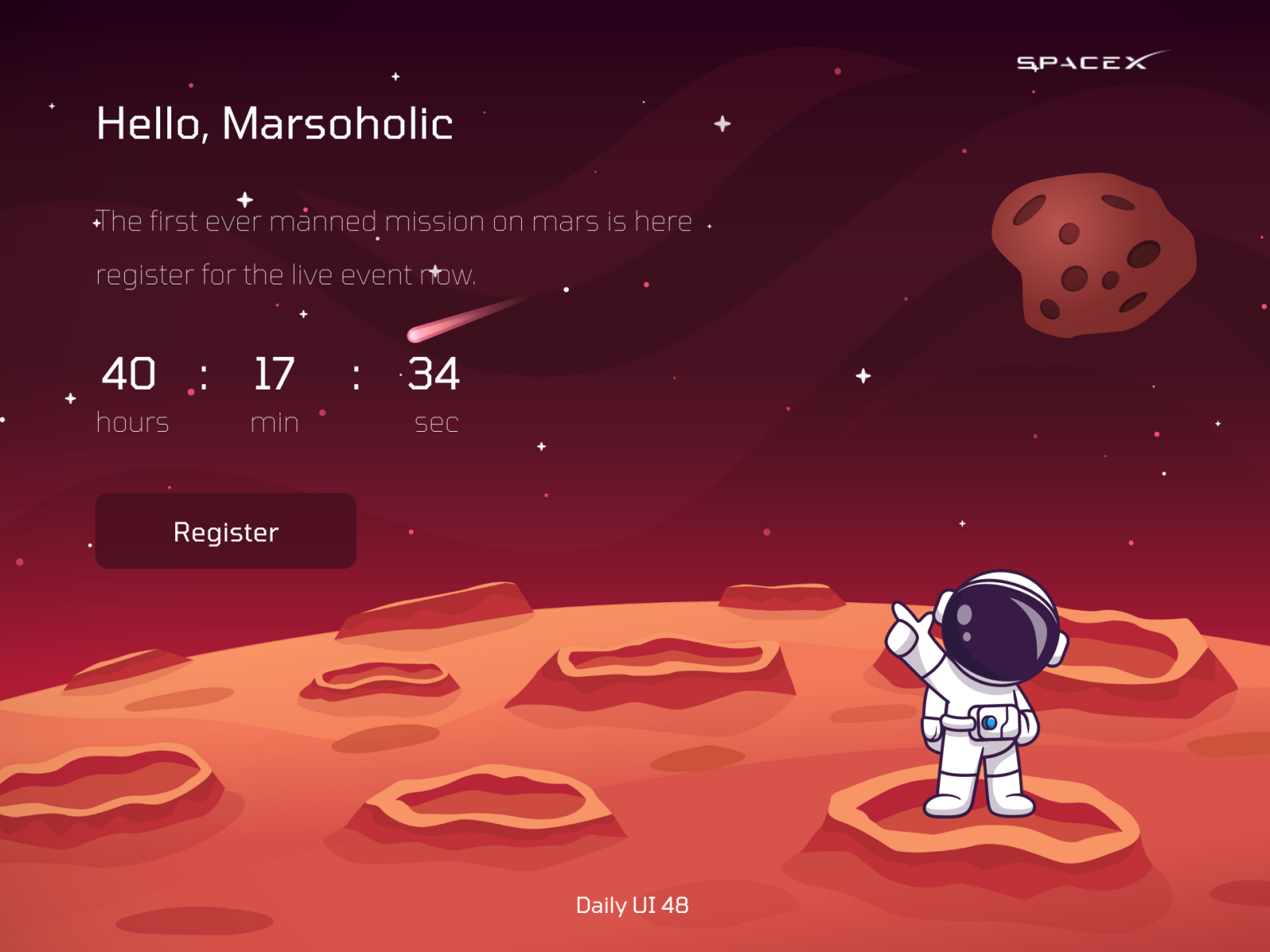 Daily UI #048 - Coming Soon by Puneet Shakya on Dribbble