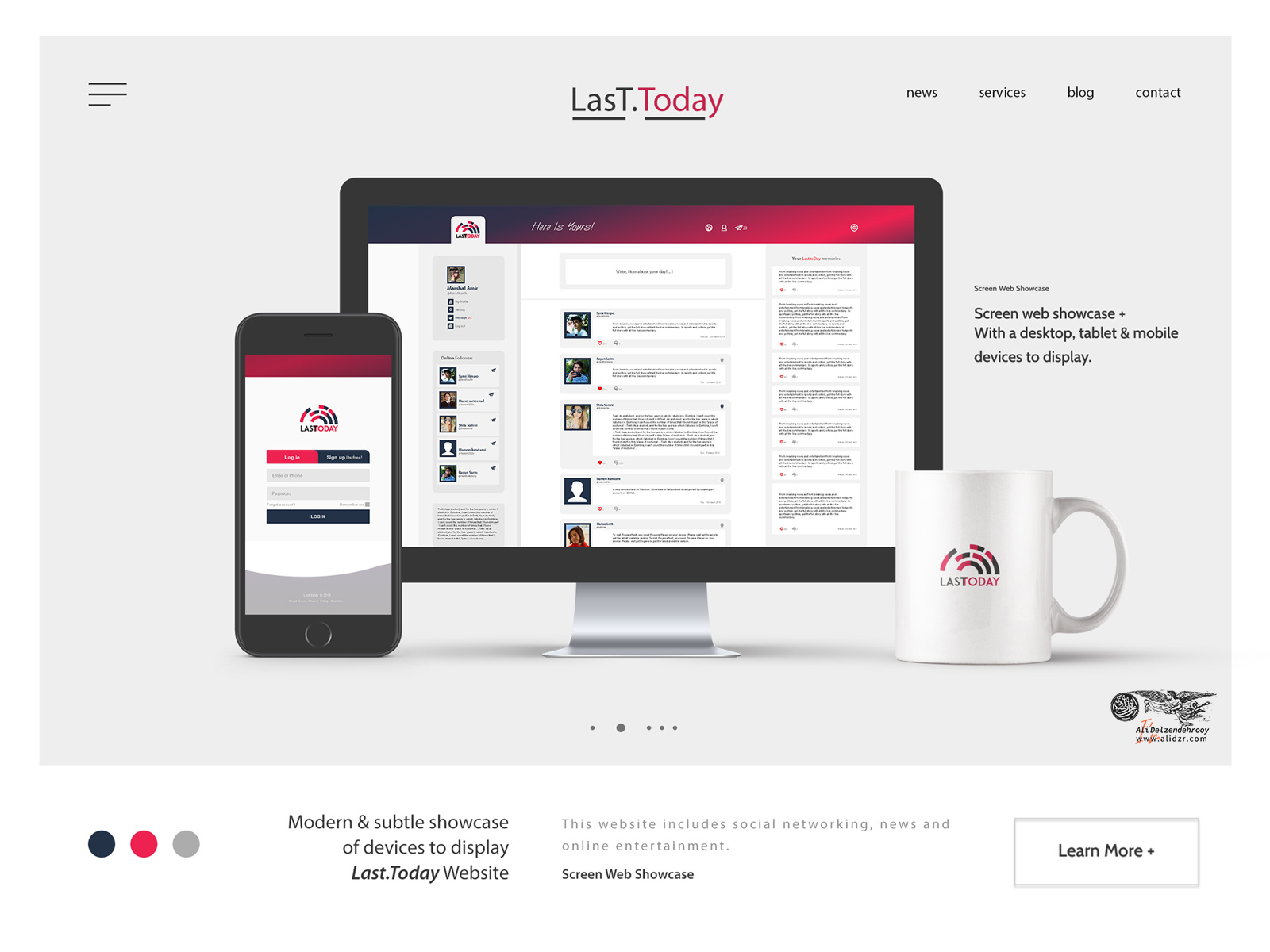 Visual website design & UI by Ali Delzendehrooy on Dribbble