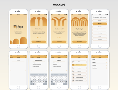Time theming by Joseph on Dribbble