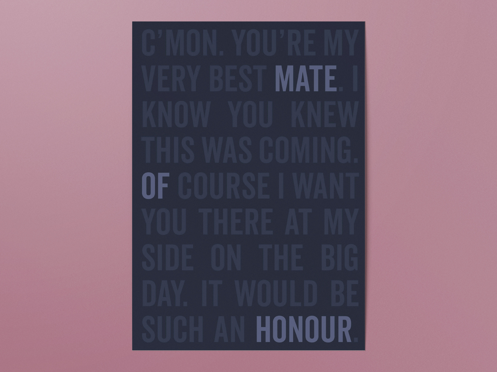 Funny Hidden Message Typography Wedding Proposal Card By Mell Magment funny-hidden-message-typography-wedding-proposal-card-by-mell-magment