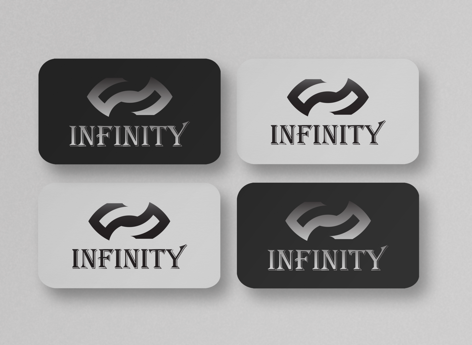 Infinity business card Logo design by MrDubVisuals on Dribbble