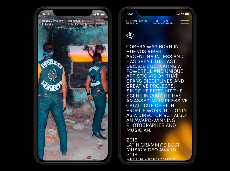 Hernan Corera - About by Los Caballos on Dribbble