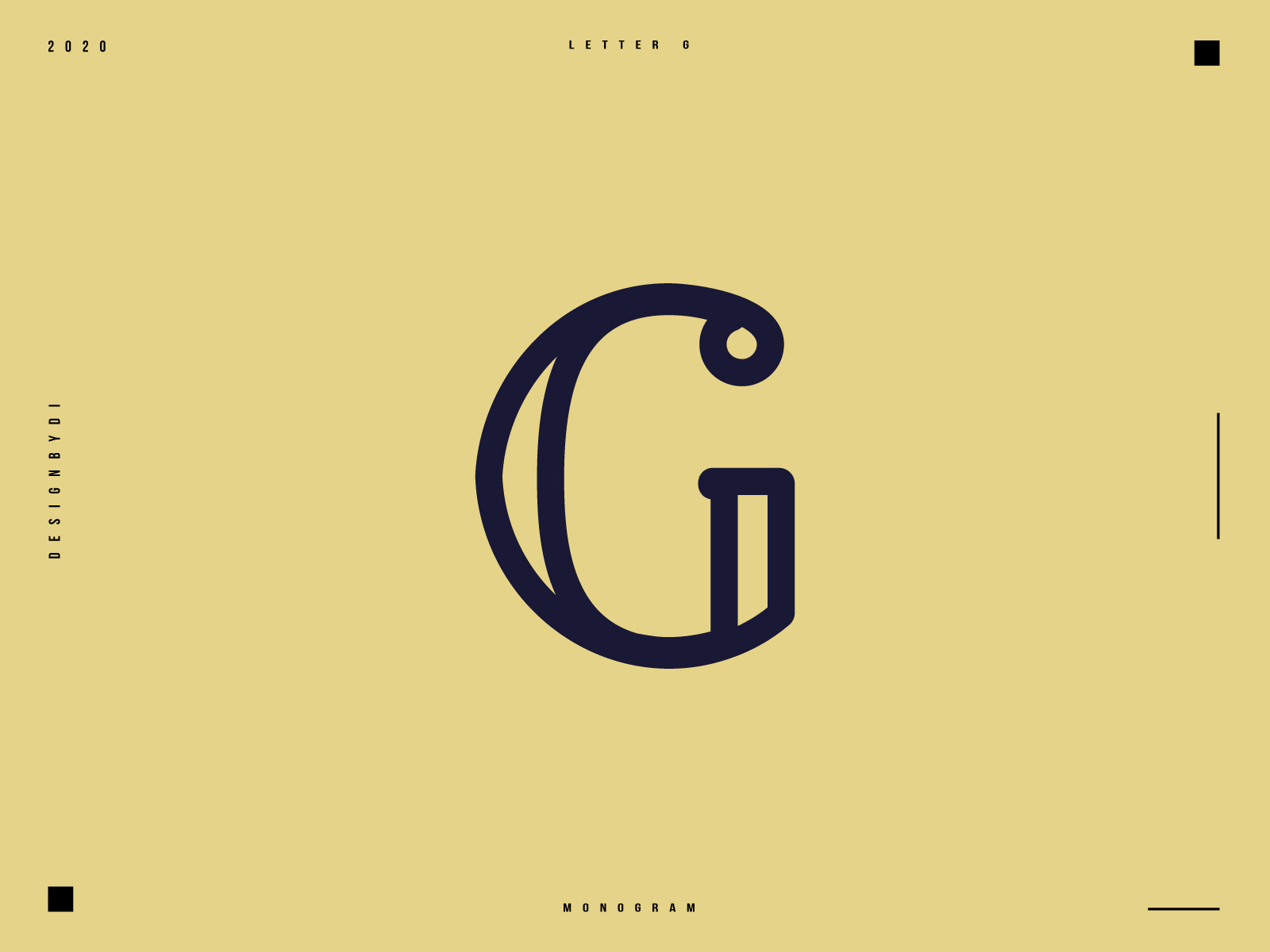 letter G monogram by designbydi on Dribbble