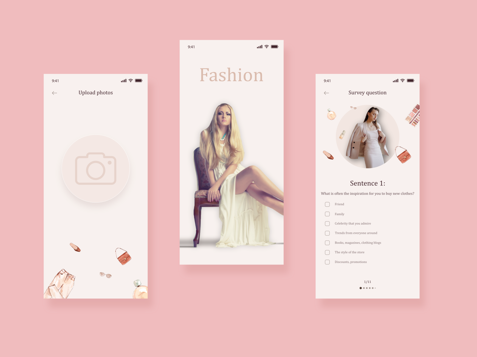 Fashion Mobile App by L. House on Dribbble