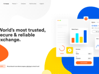 Exchange Platform Landing Page by Abhishek Prakash on Dribbble