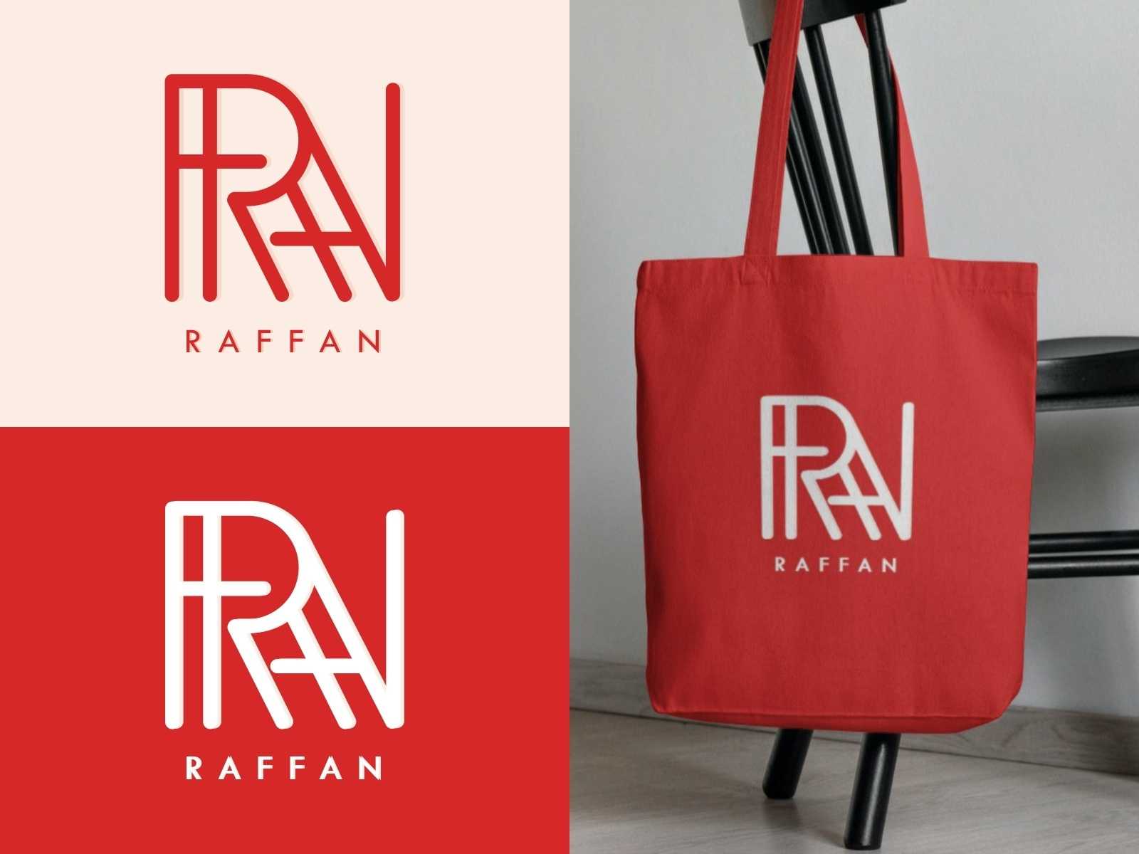 Logo Name Raffan by Dhemen Studio on Dribbble