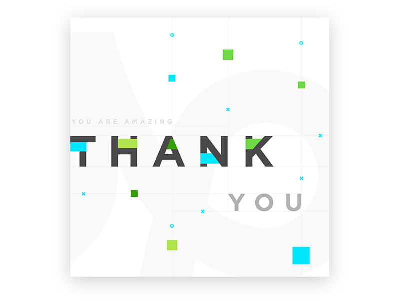 Thank You by Maria Pentkovski on Dribbble
