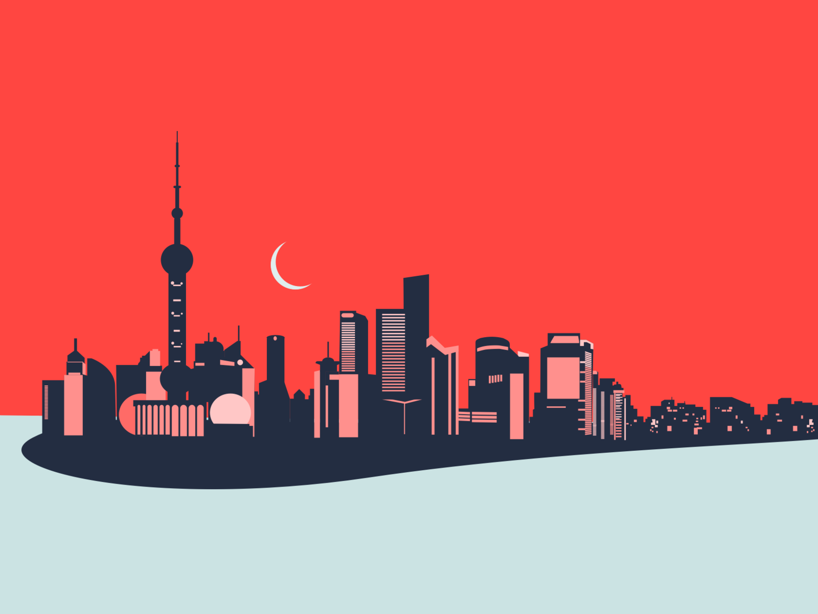 Shanghai by Maria Gregoriou on Dribbble