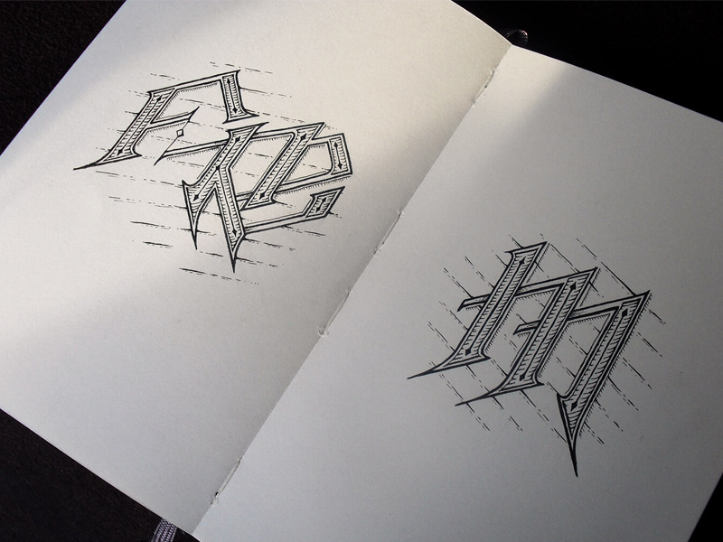 Initials by Piotr Bednarczuk on Dribbble
