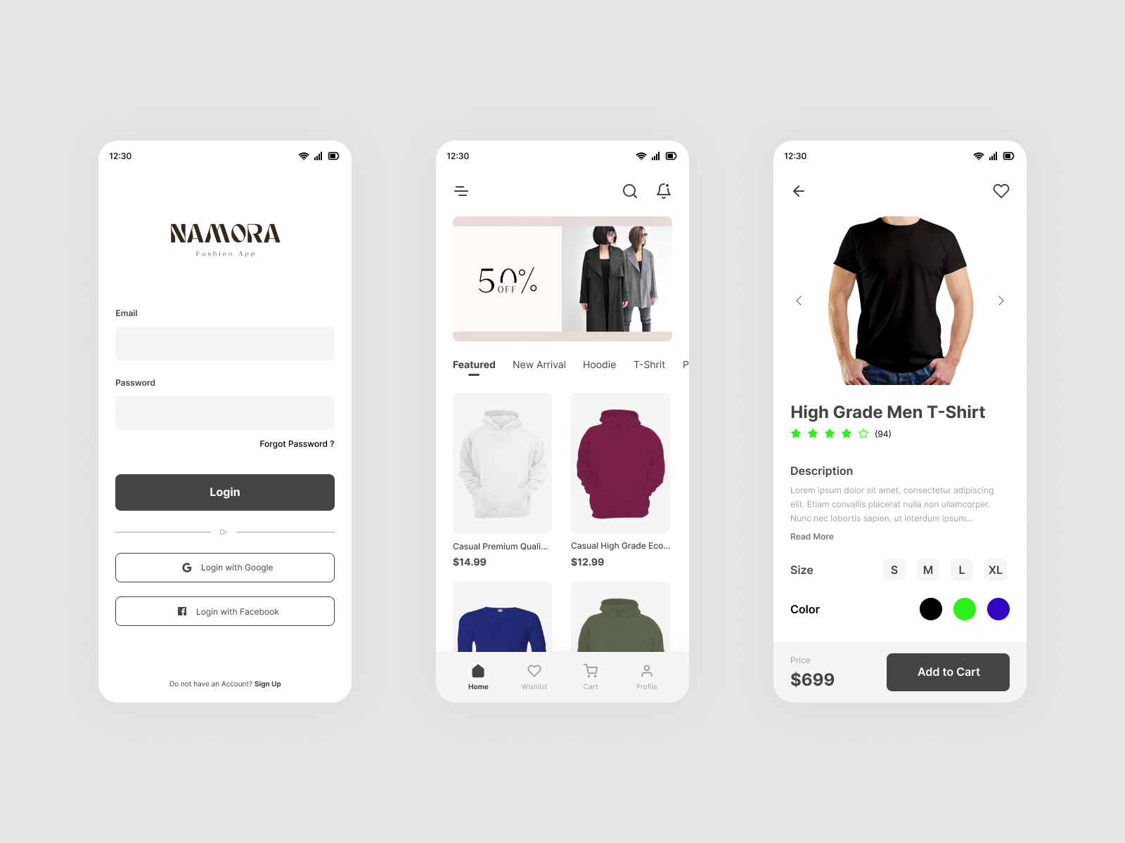 Fashion E-Commerce App UI Design by Vito Lauda on Dribbble
