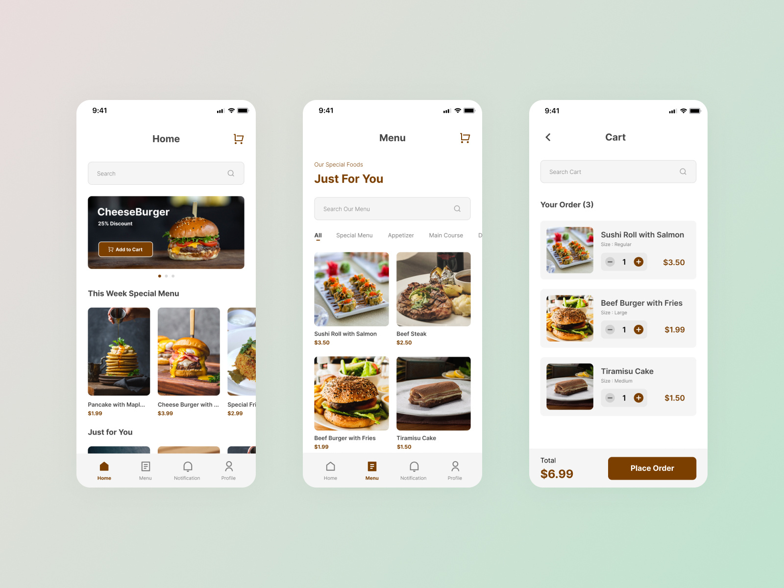 Restaurant App UI Design by Vito Lauda on Dribbble