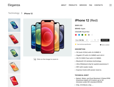 iPhone 12 e-commerce website by destiny chigozie on Dribbble