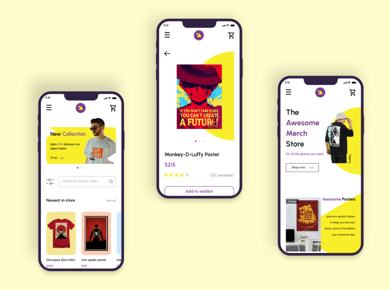 E-commerce Merch store App redesign by Swapnaneel Chakrabarti on Dribbble
