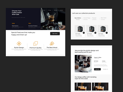Coffee Machines UI by Martina Sami on Dribbble