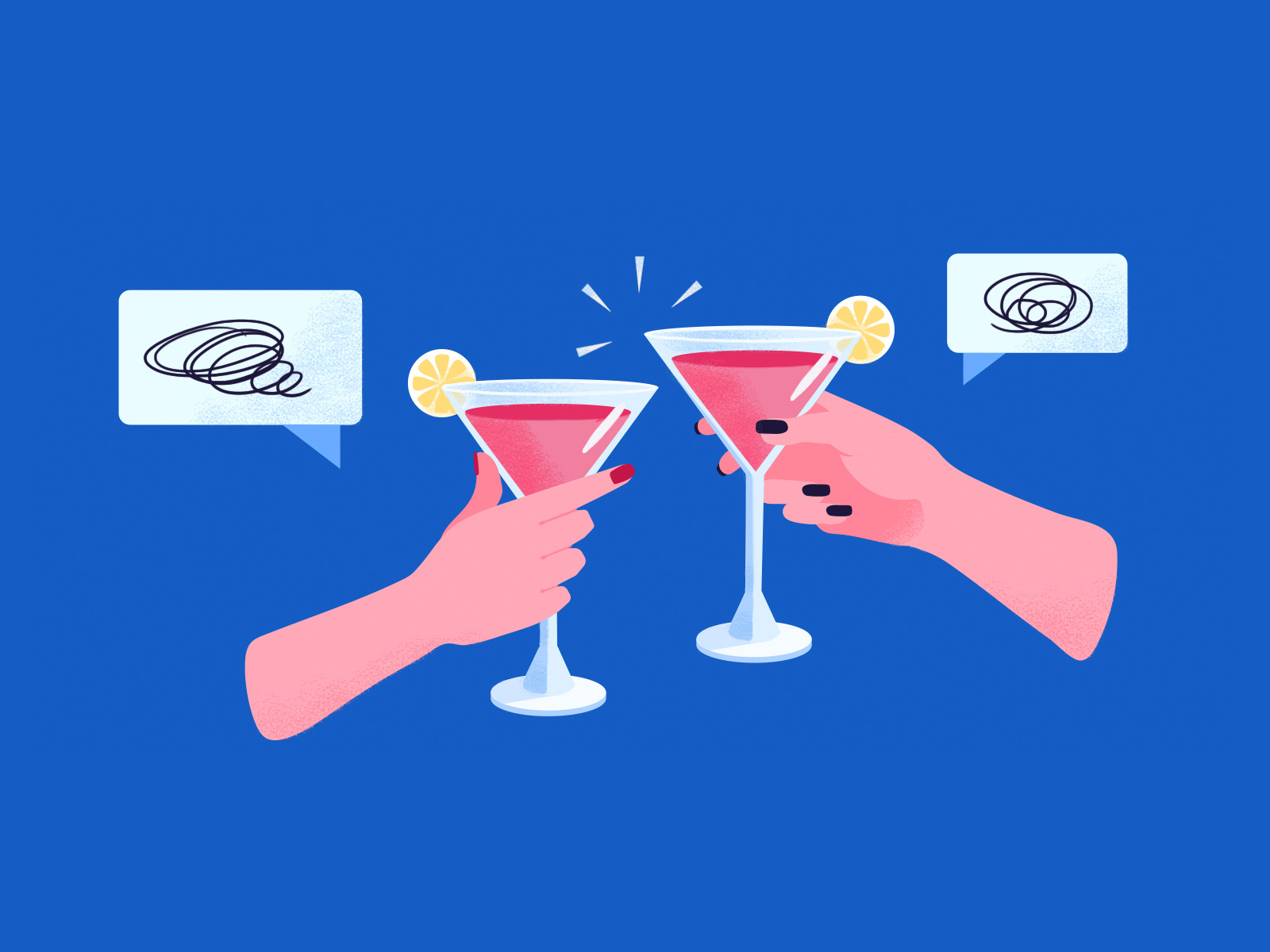 Alcohol and Anxiety by Tati on Dribbble