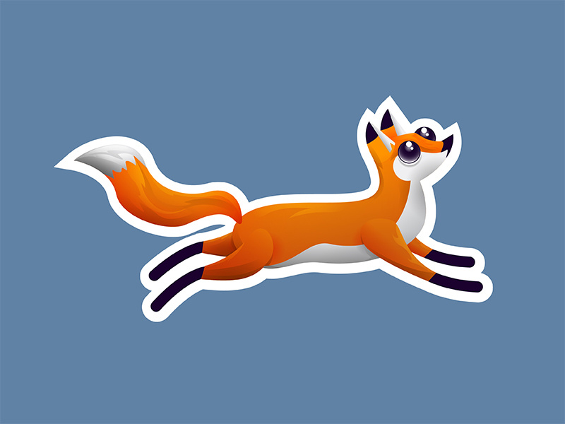 Fox by yuliadi on Dribbble