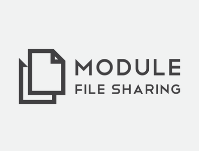 Logo Design, Module File Sharing. by Design Corner on Dribbble