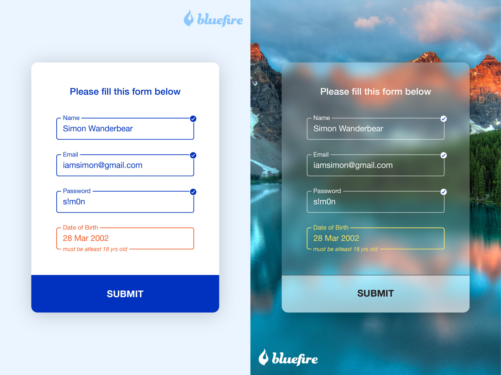 UI Design for data validation by iSparkDesign on Dribbble