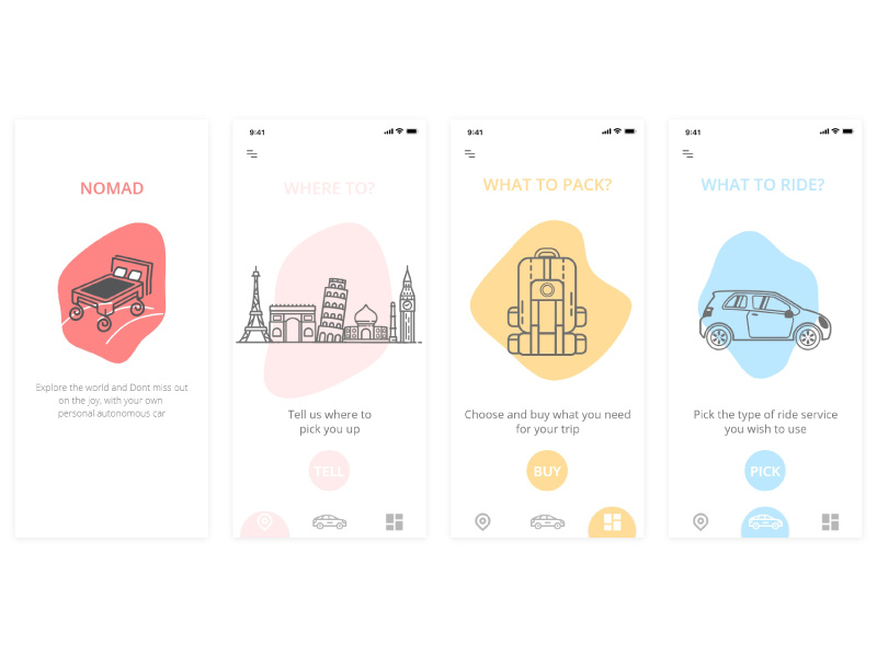Nomad App by Ardavan Hp on Dribbble