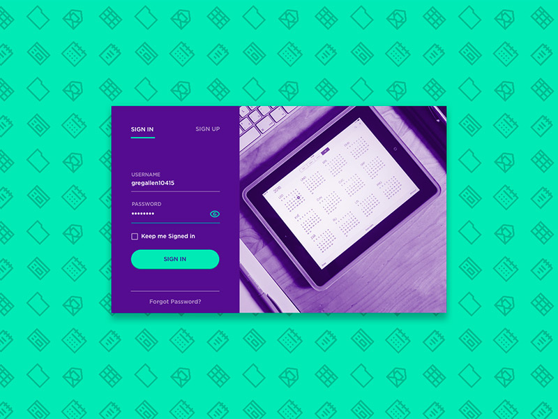 Project Management App - Login & Sign Up by Greg Allen on Dribbble