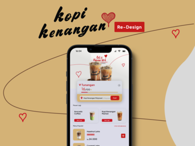 Re-Design Kopi Kenangan App Homescreen Idea (Coffee app) by syahrul ...