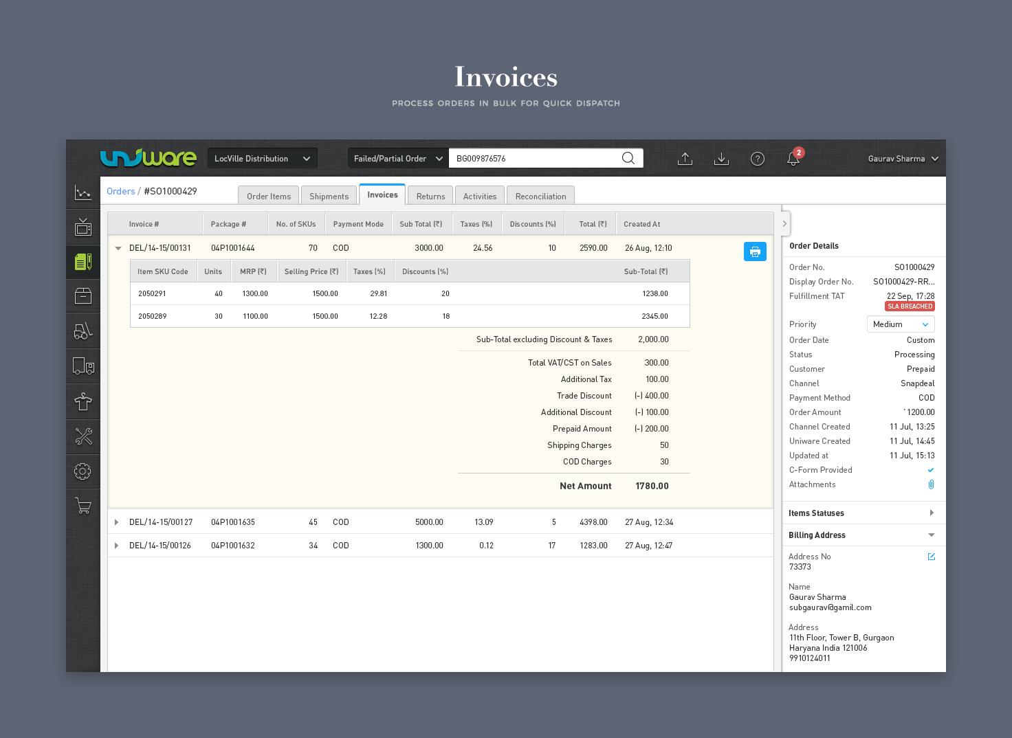Dribbble - 3.invoices.png by Gaurav Sharma