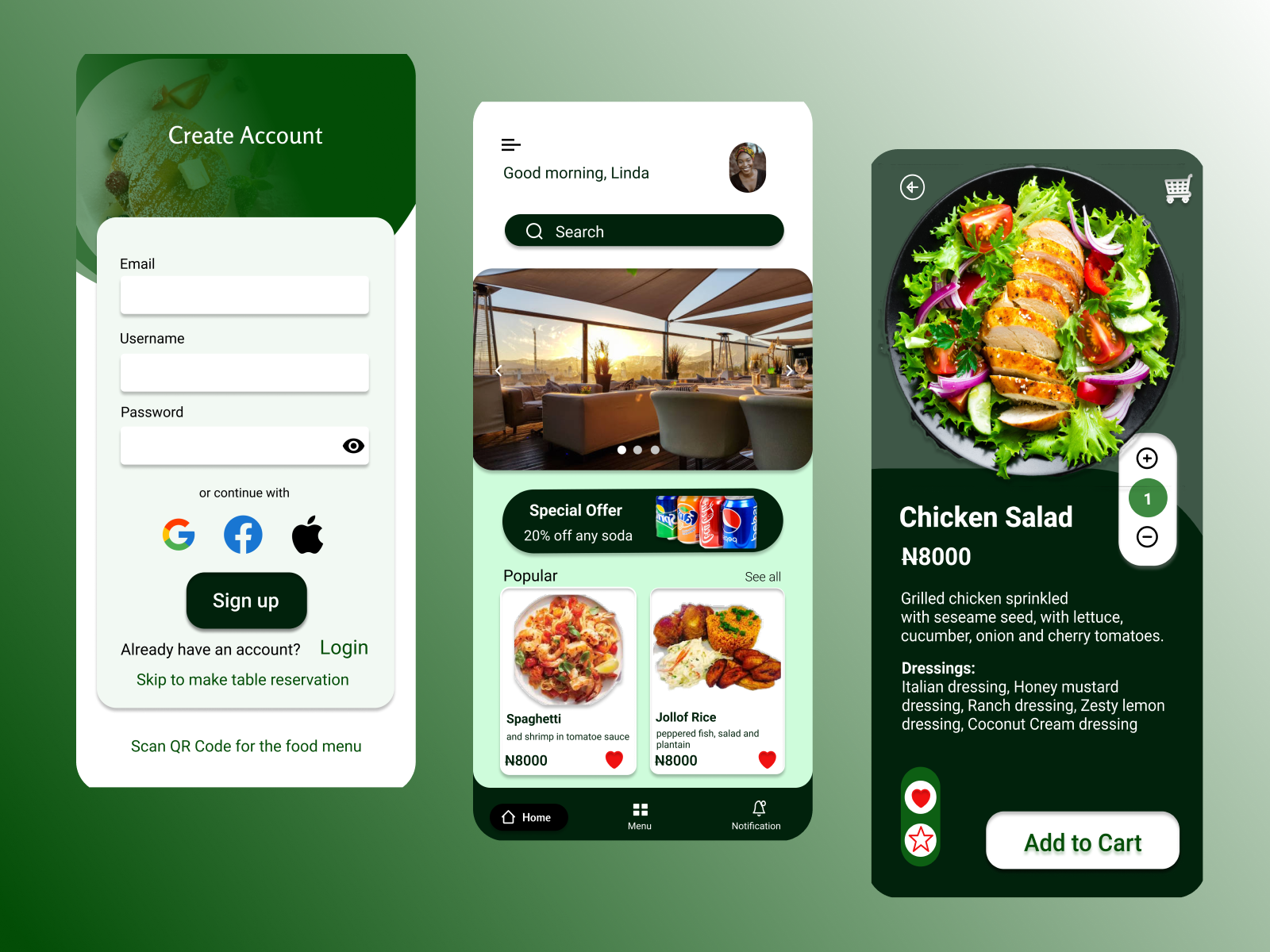 Restaurant Menu App by Toluwani Oladinni on Dribbble