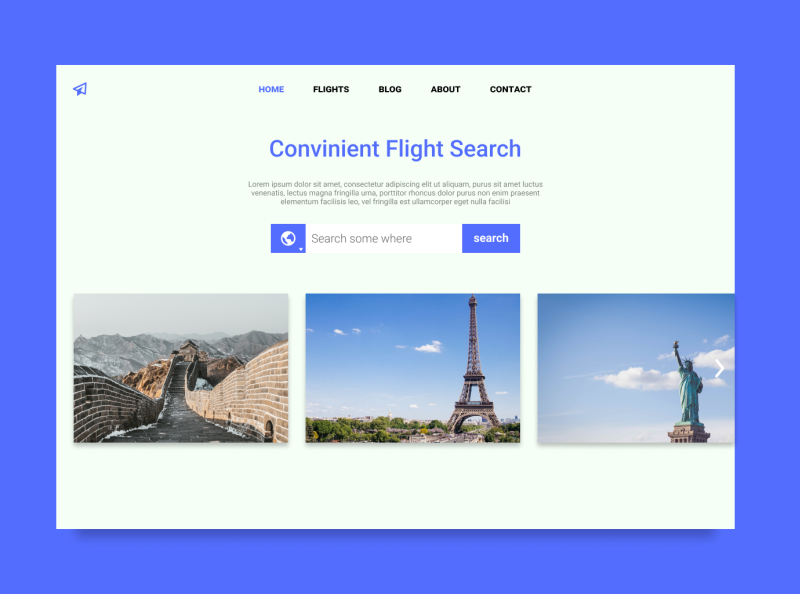 Daily UI :: 068 - Flight Search by Zwe Htetpaing on Dribbble