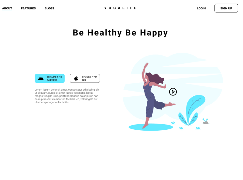 Daily UI :: 074 - Download App by Zwe Htetpaing on Dribbble