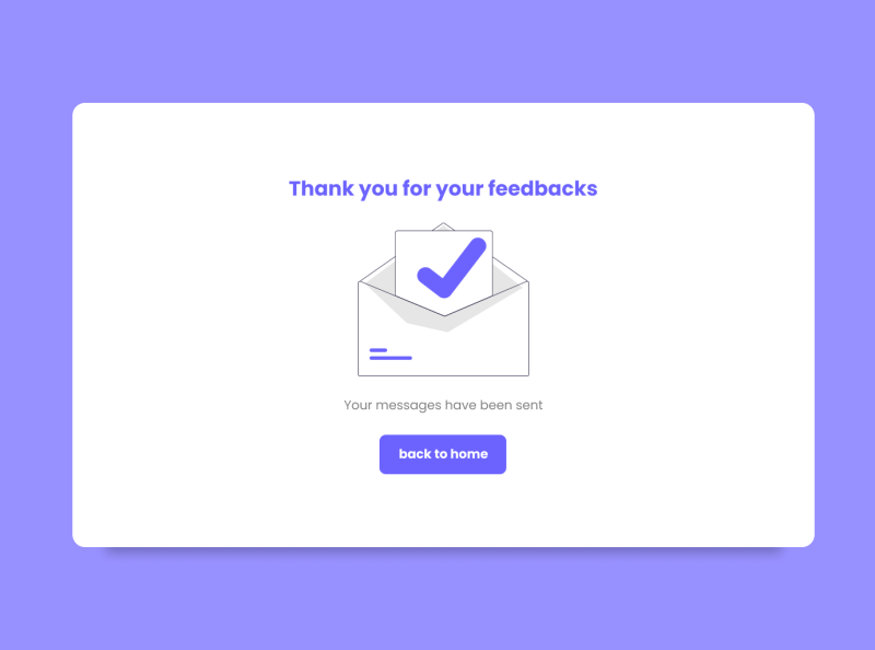 Daily UI :: 077 - Thank You by Zwe Htetpaing on Dribbble