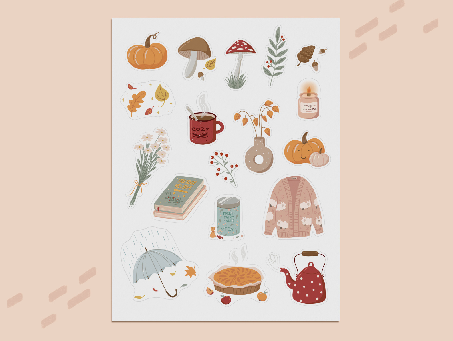 Autumn stickers by Ann Matrosova on Dribbble