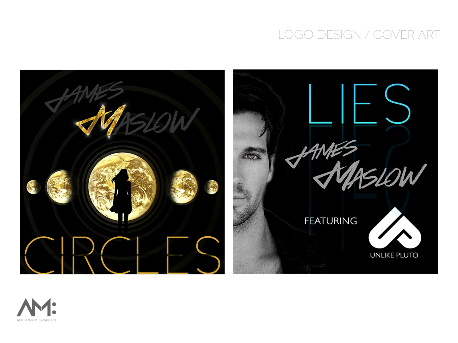 James Maslow - Logo Design / Singles Art by Anthony Montemarano on Dribbble