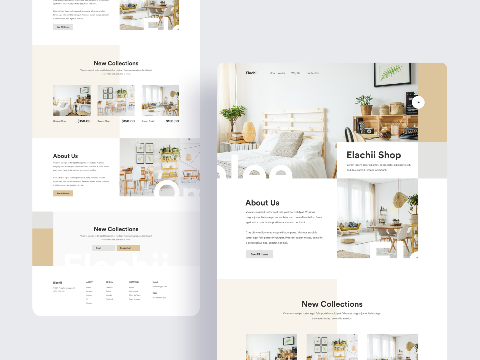 Home Décor Ui/UX Website Layout by Ankit Rajapara on Dribbble