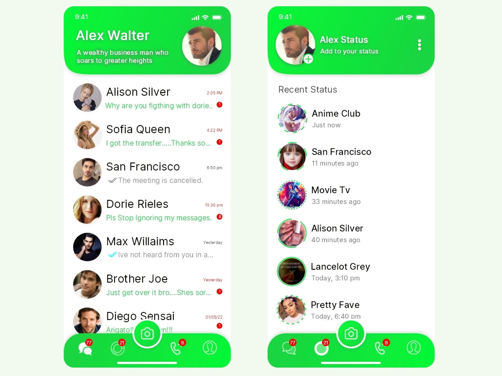 Redesign of Whatsapp by Richie Reality on Dribbble
