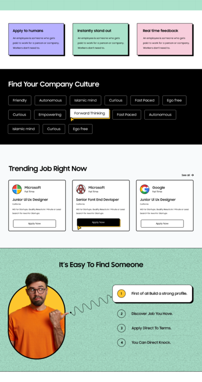 Job Portal Website Landing Page by Hosen Rahman🏅 for Oyolloo on Dribbble