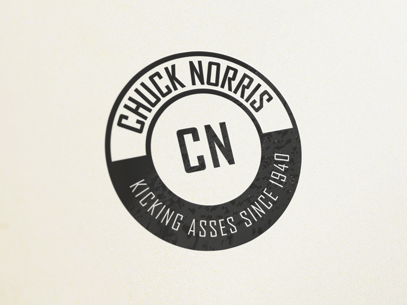 Chuck Norris Logo by Usama Awan on Dribbble