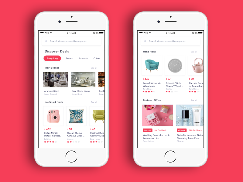 Online Store - Deals by Isuru H. on Dribbble