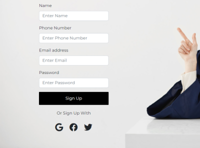 College Sign Up Page by Brandon Vosena on Dribbble
