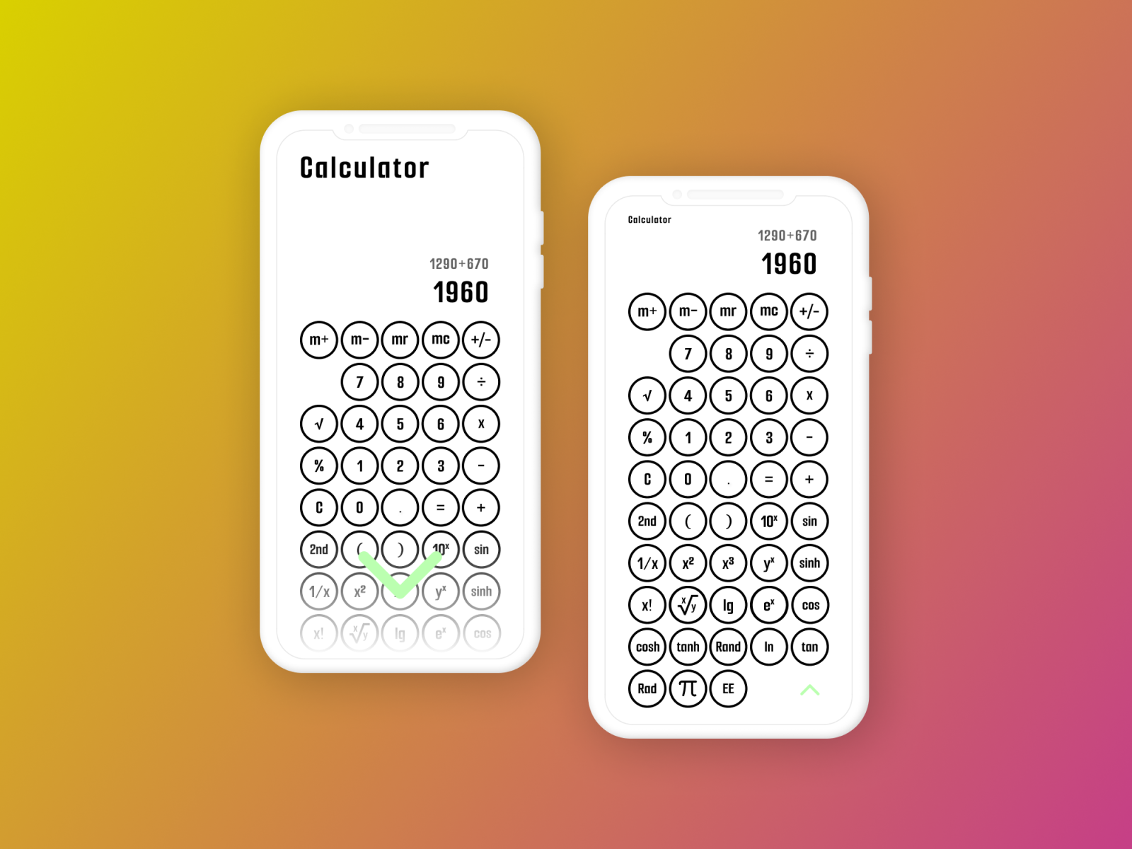 Daily UI Challenge 004 - Calculator by Michael Howe on Dribbble