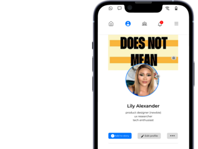 facebook profile page ui by Lily Alexander on Dribbble