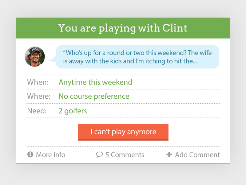 Groups Card by Jesse Wallace on Dribbble