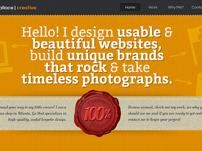 Portfolio badge and ribbon by Jesse Wallace on Dribbble