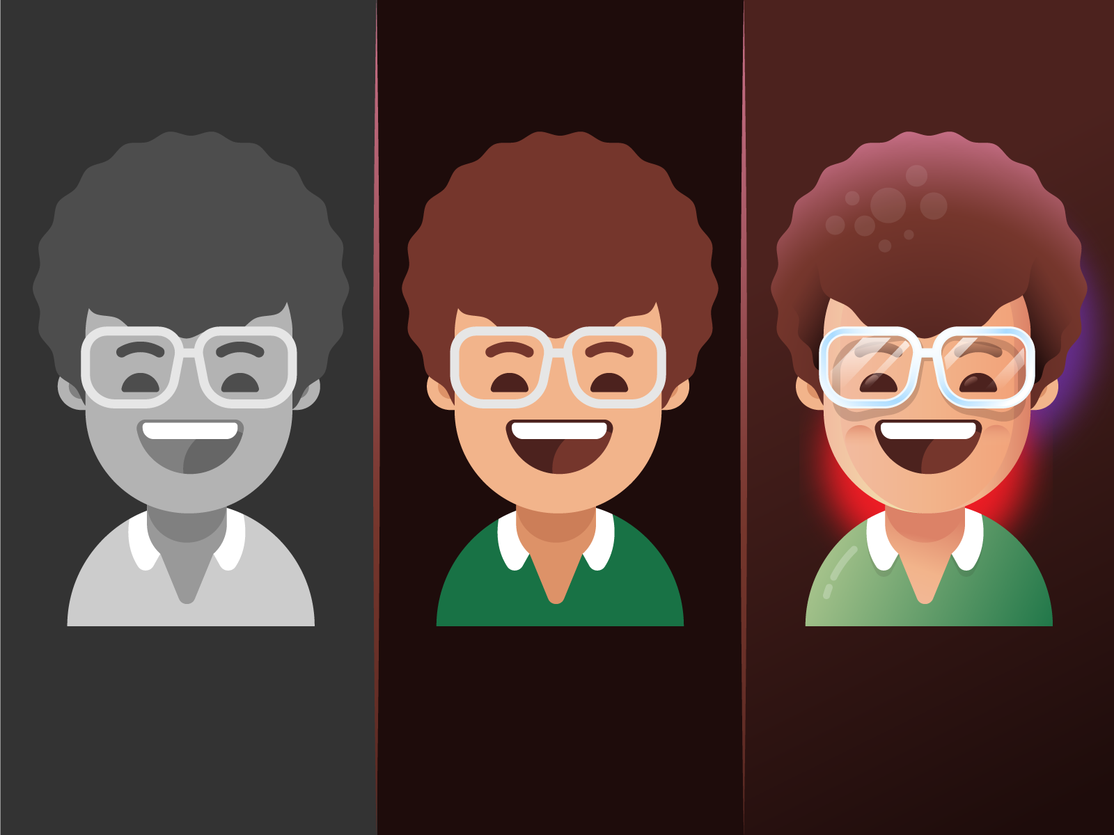 Kid Geometric Avatar by DewApples on Dribbble
