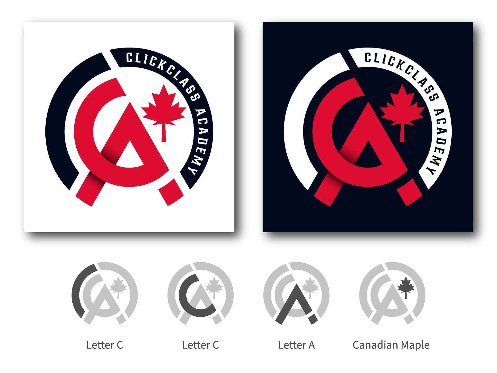 Letter CCA Canadian Maple Logo by Md. Awjim on Dribbble
