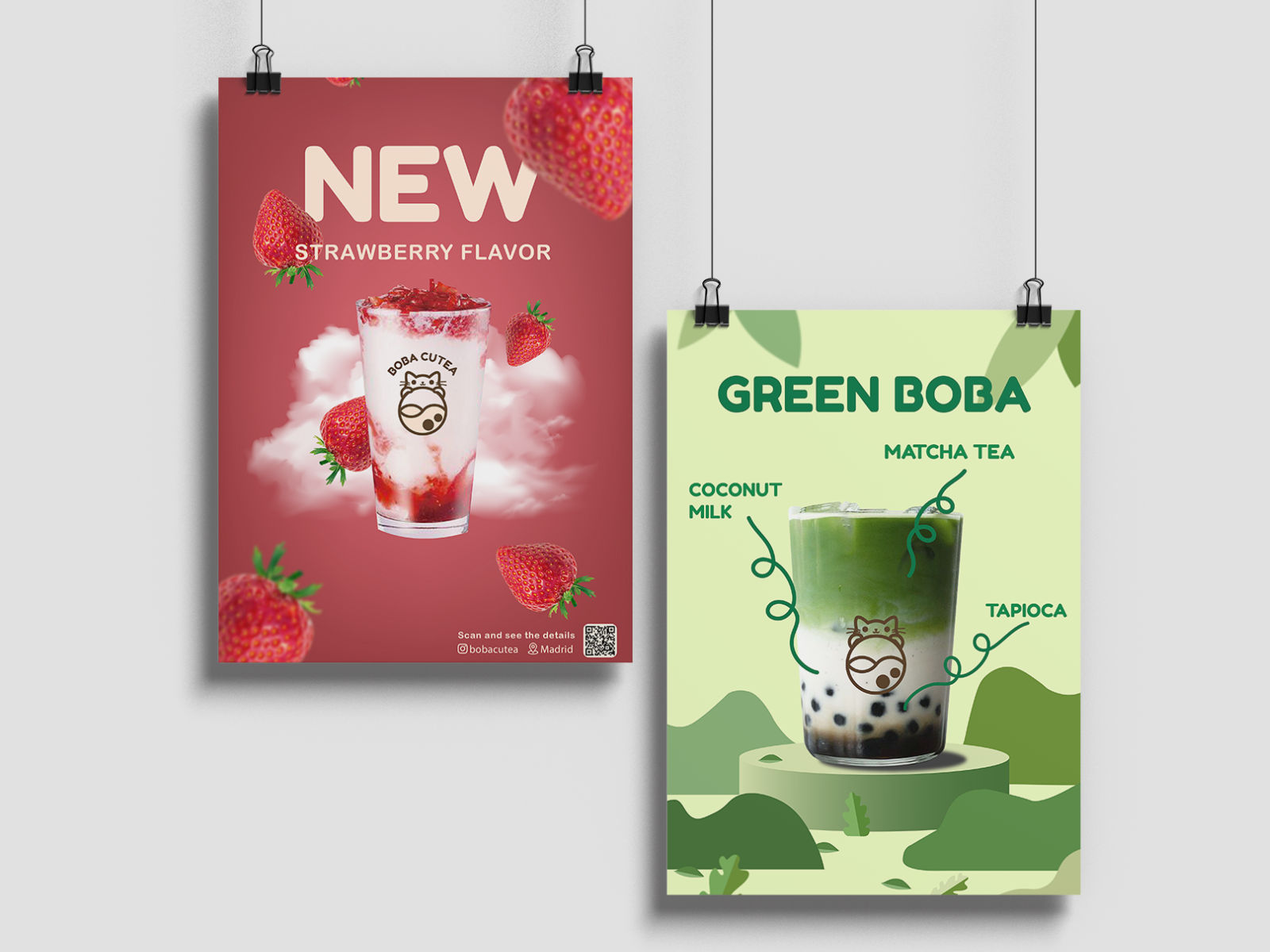 Bubble tea Posters by Alina Kisseleva on Dribbble