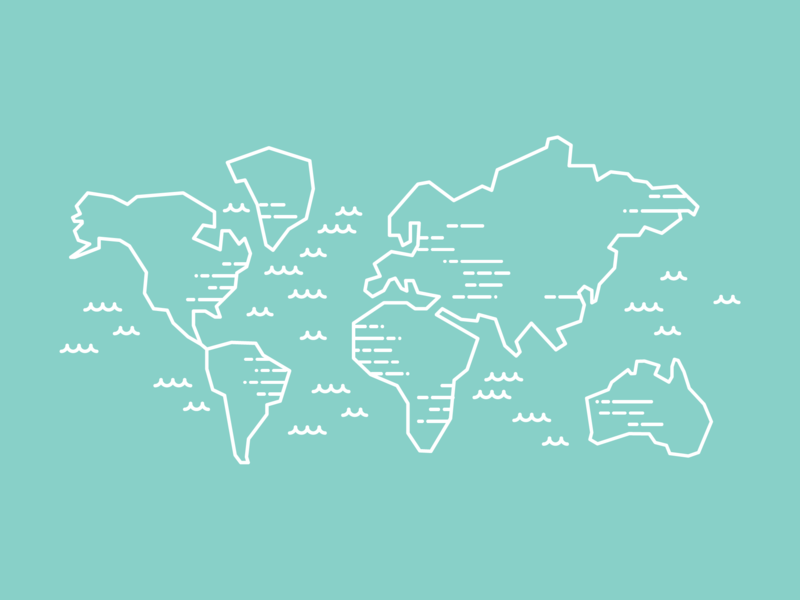 World Map by Chris Gajus on Dribbble
